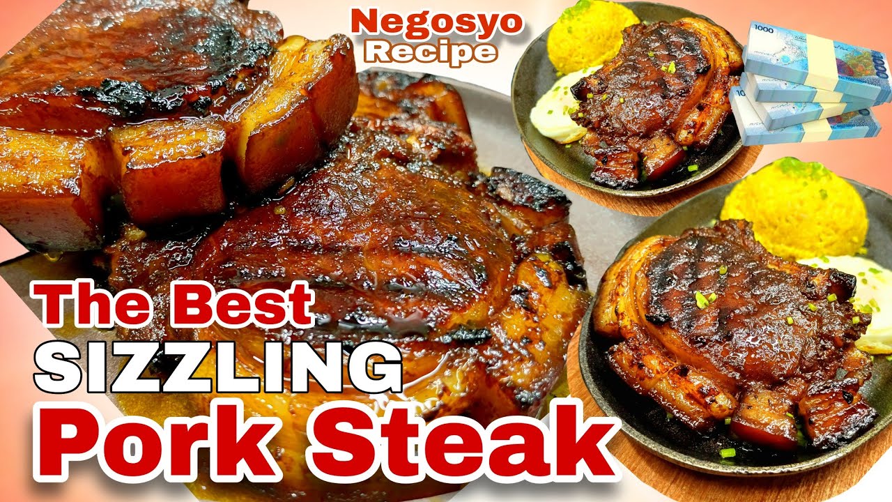 SIZZLINGPORK CHOP PANG NEGOSYO RECIPE PERFECTLY JUICY AT TENDER KAHIT ...