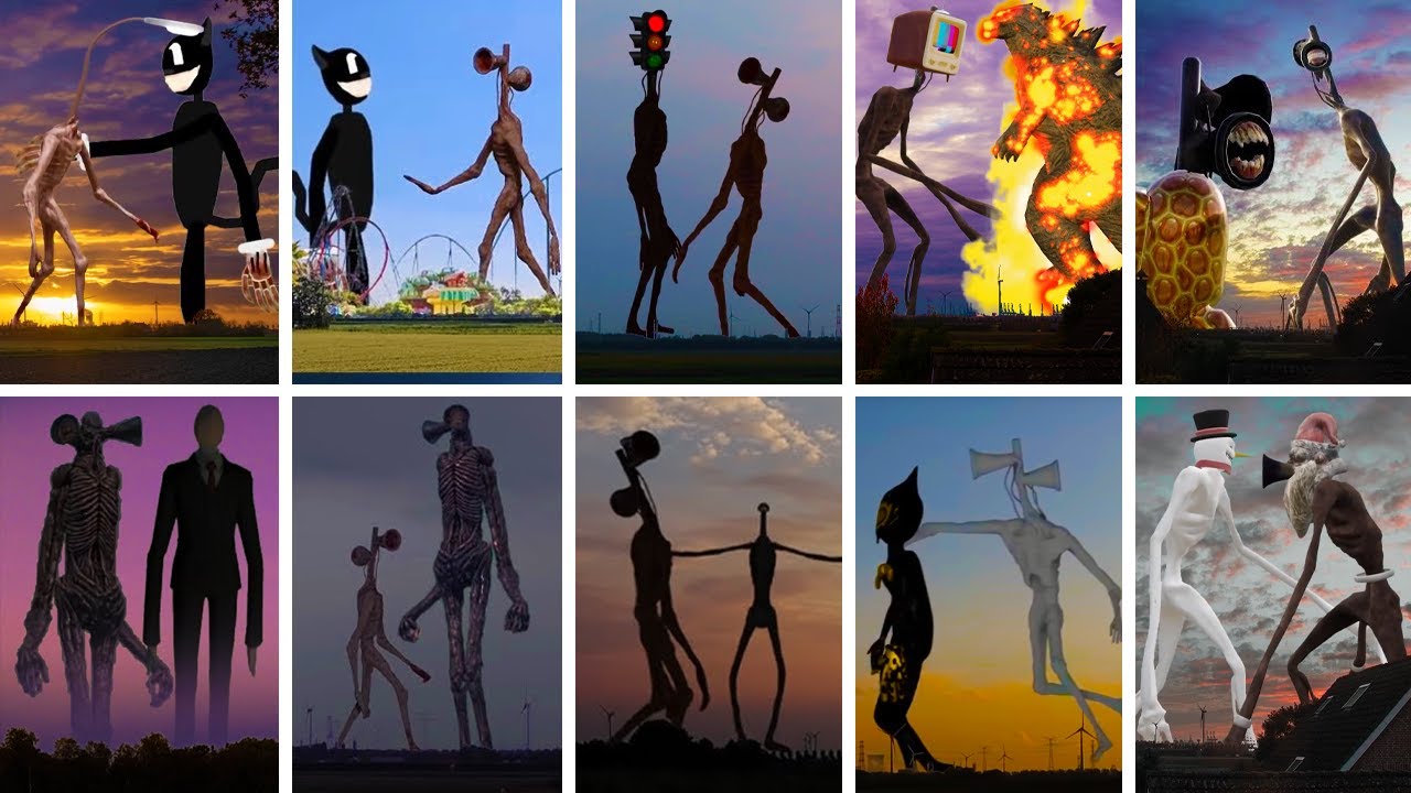 All Siren Head, Cartoon Cat & Light Head CREATURES Battle Royale On ...