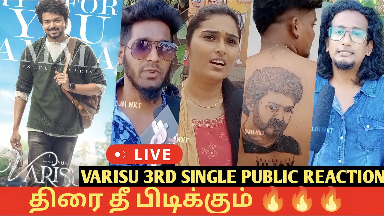 🔴 Varisu 3rd Single Public Reaction | Varisu 3rd Single Public Review ...