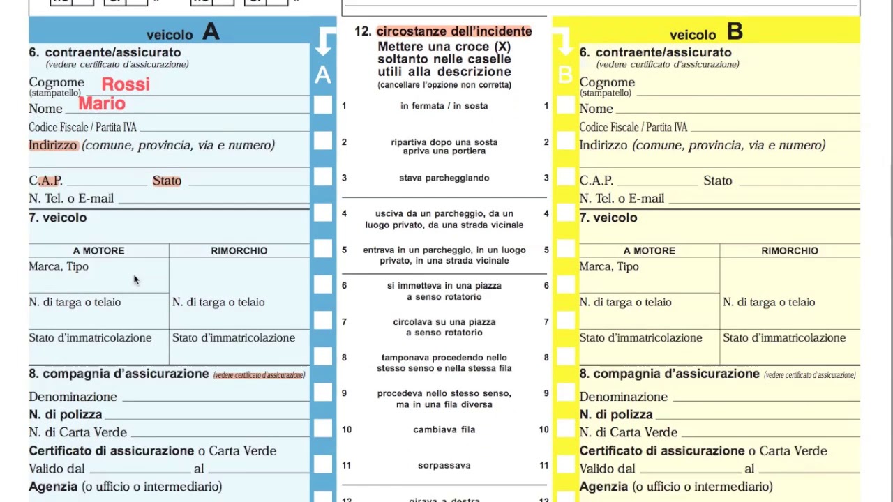 COME FARE: CID - Guida alla compilazione - YouTube