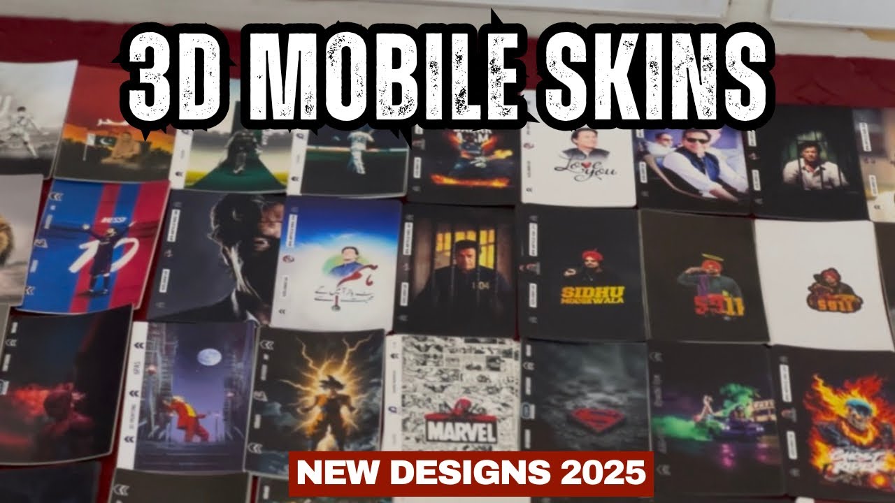 3D Mobile Skins | Custom Photo Skins | New Premium Designs 2025 | Full ...