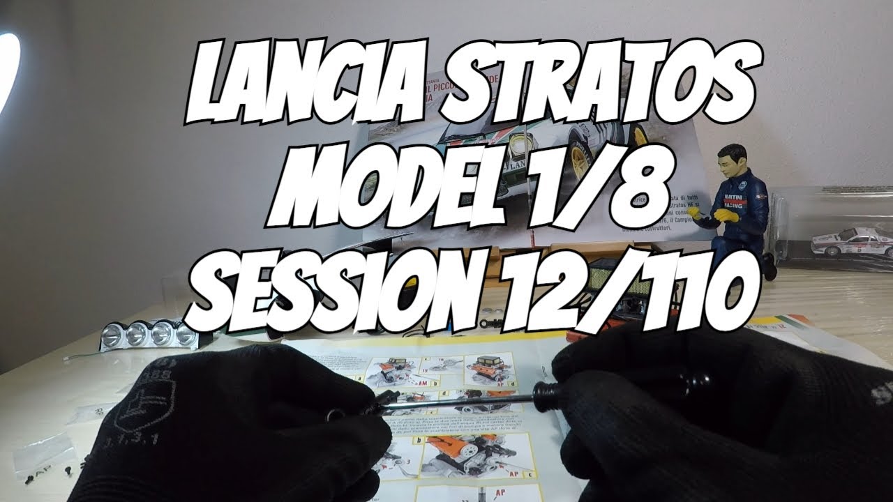 12 Lancia Stratos Model Kit 1/8 | ASMR Build Experience | ランチア ストラトス模型 ...