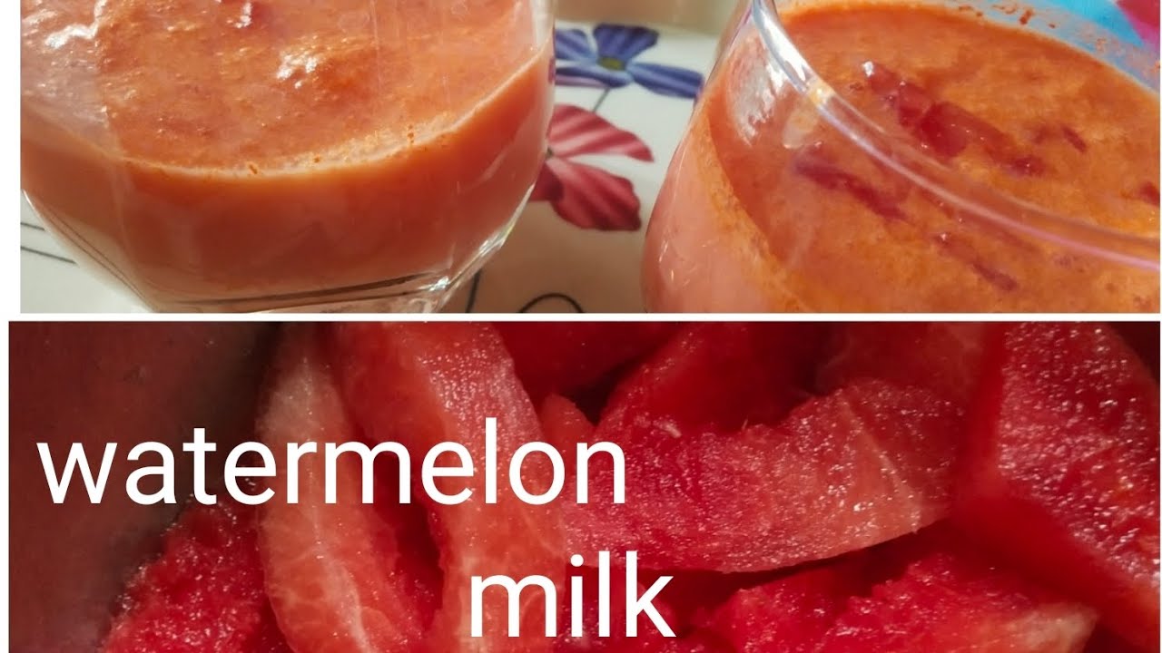 watermelon milk shake - YouTube