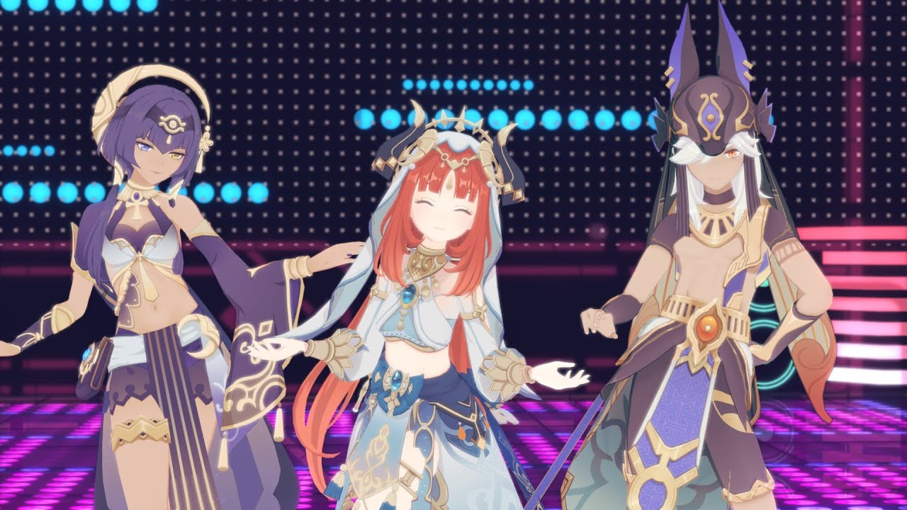 【MMD】Cyno & Nilou & Candace | Shake it !! | (Genshin Impact/原神) #genshinimpact #mmd - YouTube