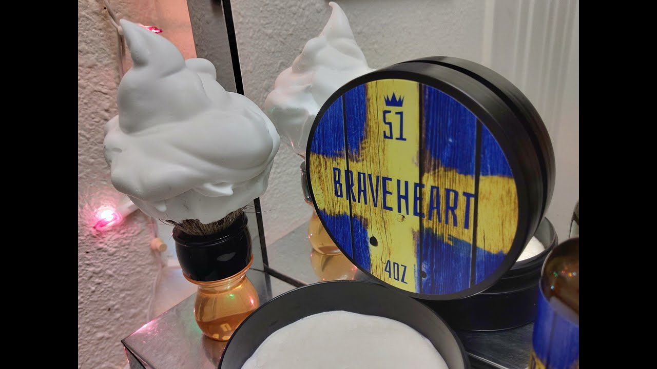 Alien Shave's "Braveheart" shave set review....Wednesday shave of the ...