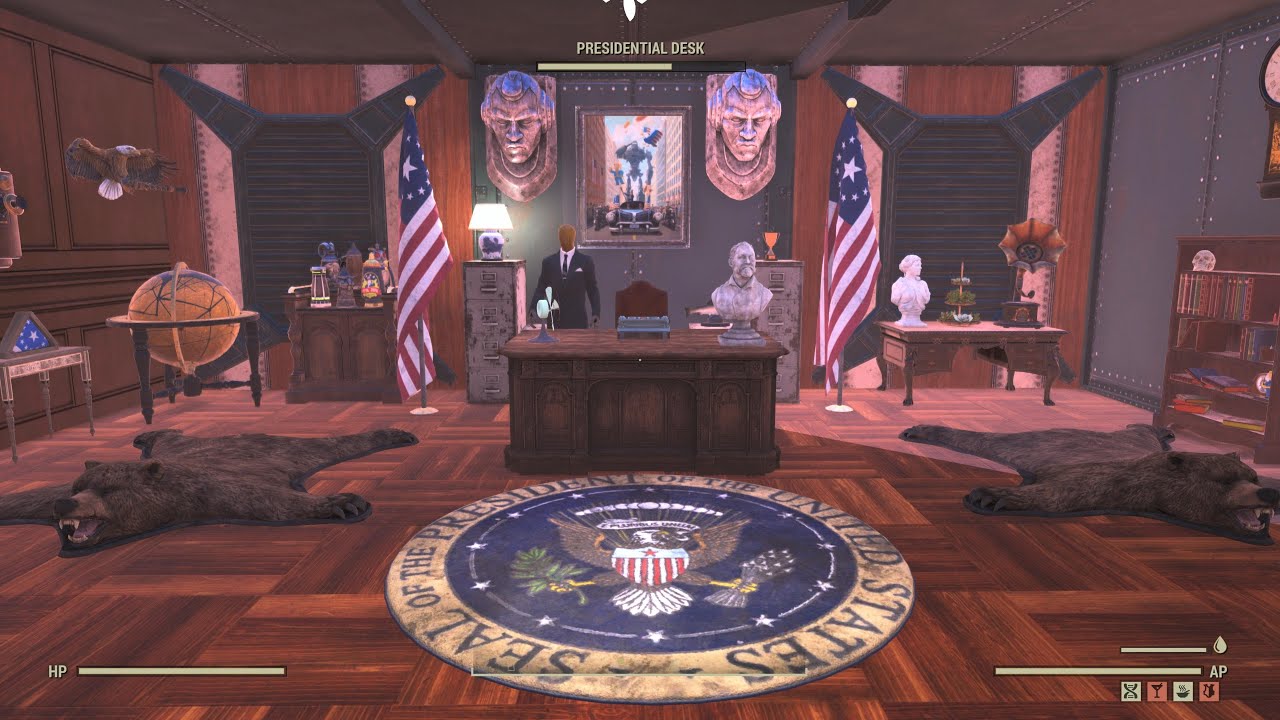 Enclave presidents secret underground bunker - fallout 76 camp - YouTube