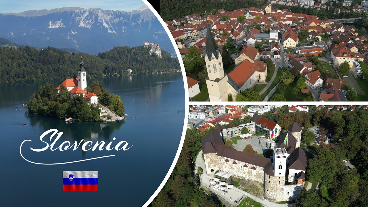 Slovenia Drone flight: Bled, Ljubljana, Novo Mesto - YouTube