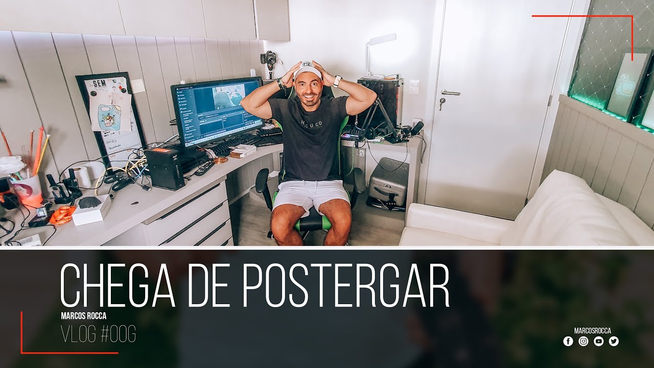 VLOG #006 - Chega de Postergar! Arrumando o escritório. - YouTube