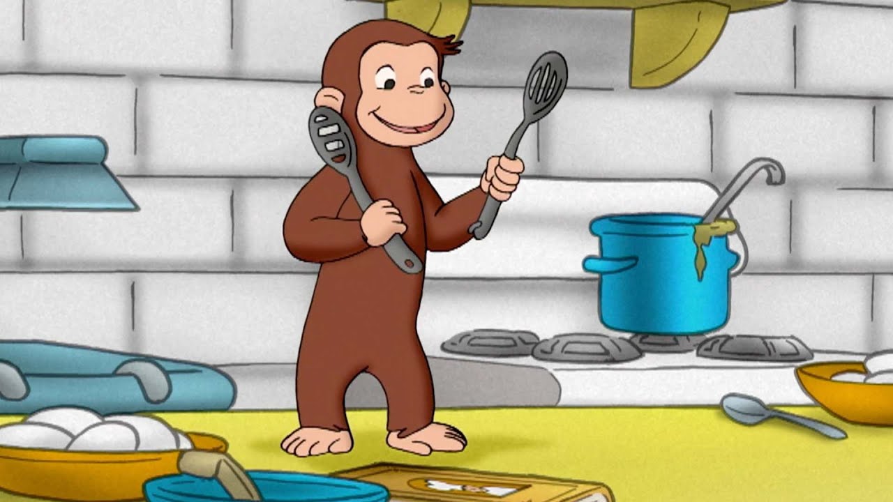 Nicke Nyfiken | Nicke lagar mat | Tecknad Film för Barn - YouTube