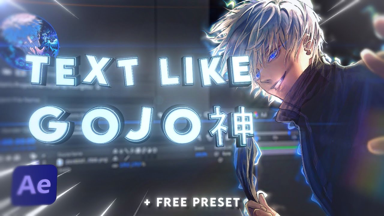 TEXT ANIMATION LIKE @GOJO - AFTER EFFECTS TUTORIAL [Edit/AMV] (+FREE ...