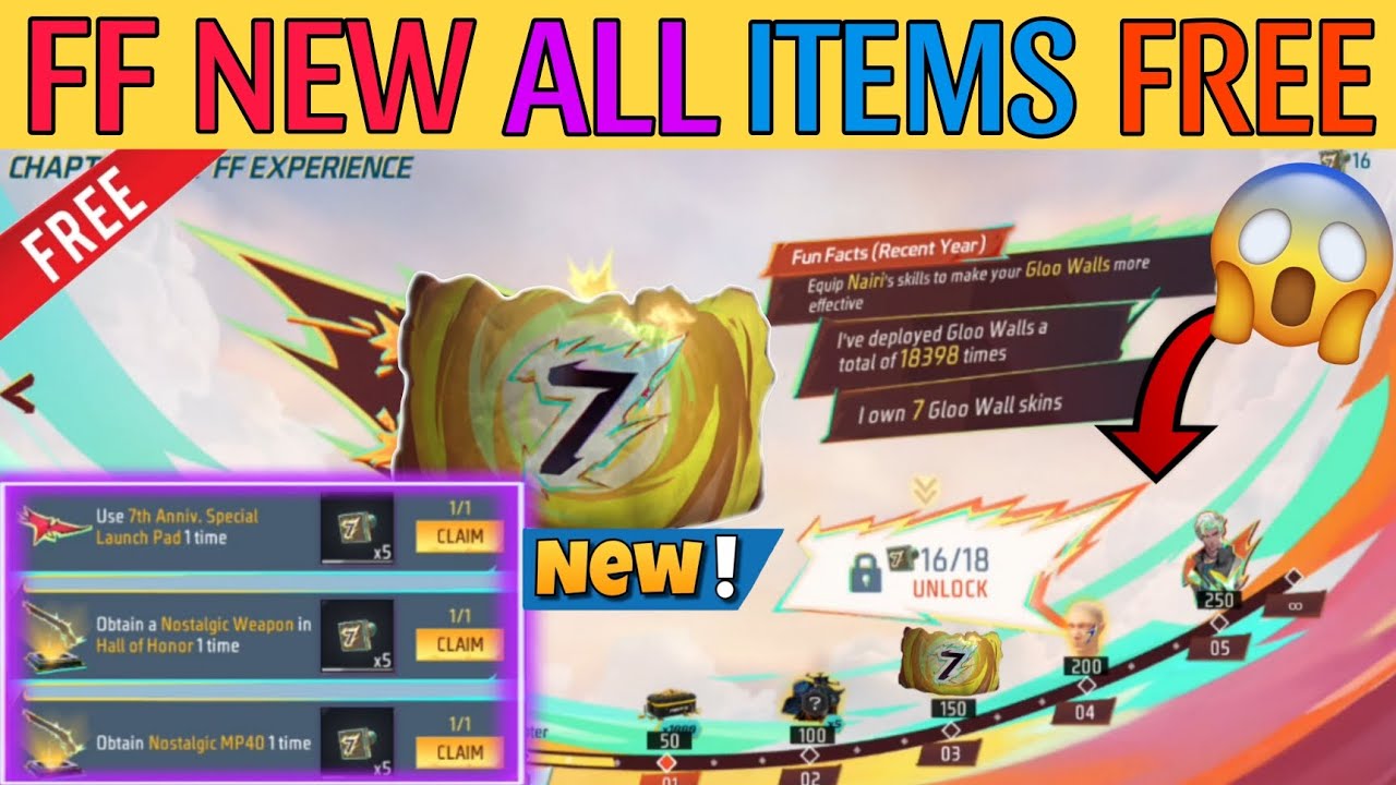 FREE FIRE NEW ALL ITEMS FREE 😱 || IN NEW OB45 UBDATE 💕 || NEW EXCHANGE ...