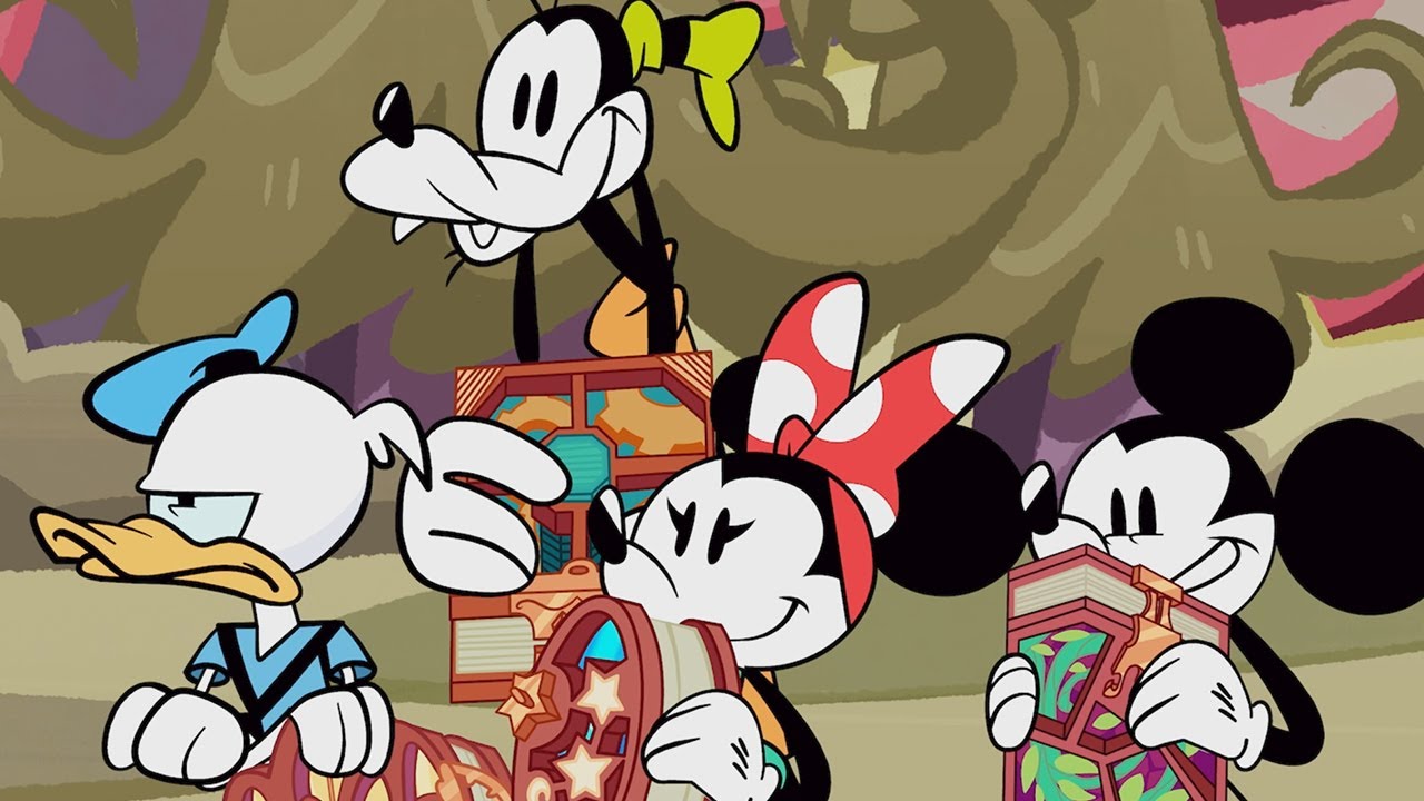 Mickey Mouse and the gang meeting all the weird and funny characters in ...