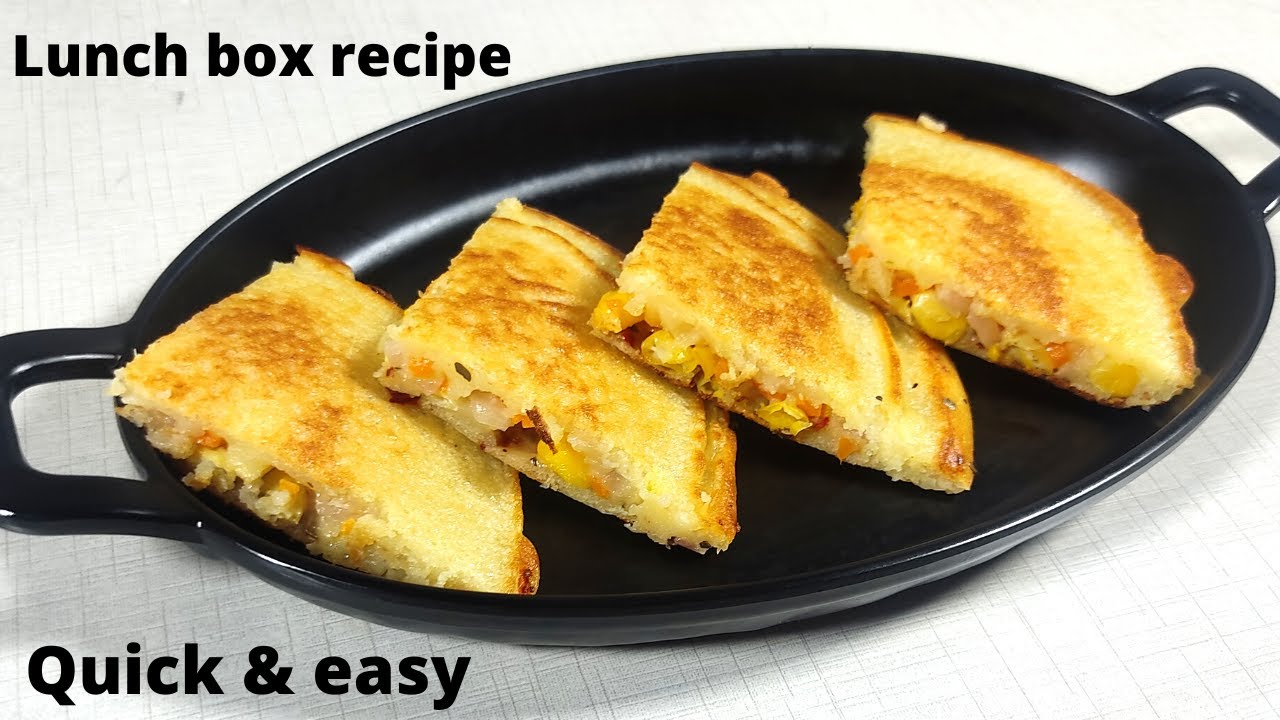 Quick recipe/cheese slice recipe/lunch box रेसिपी अब सिर्फ 5 मिनट में ...