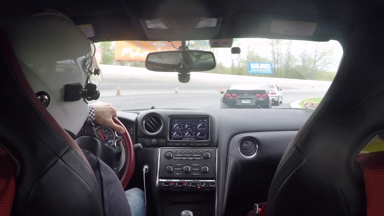 Eric Rossini (GTR) chasing Chris Faircloth (Z06) Thompson Speedway ...
