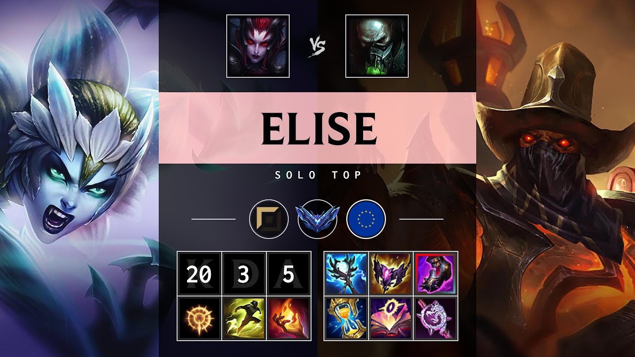 Elise Top vs Urgot - EUW Diamond Patch 25.18 - YouTube