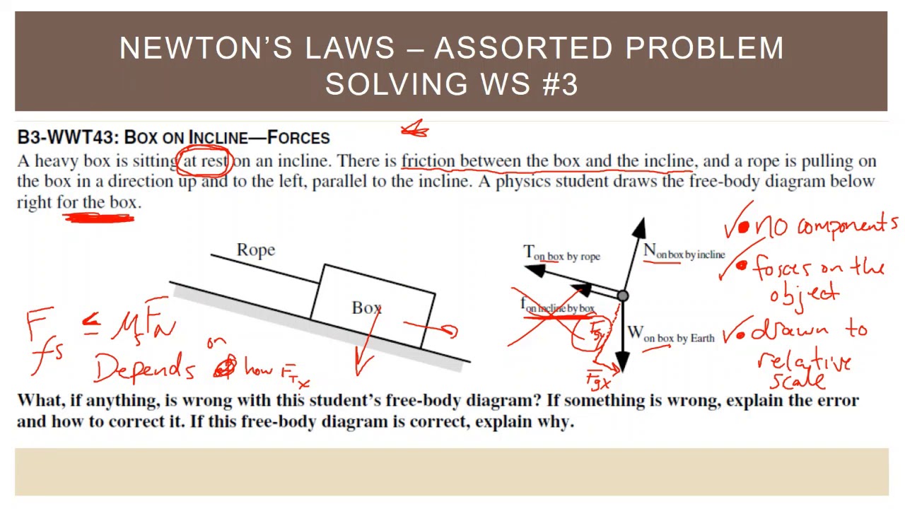 AP Physics - Newton's Laws Applications with Friction - YouTube