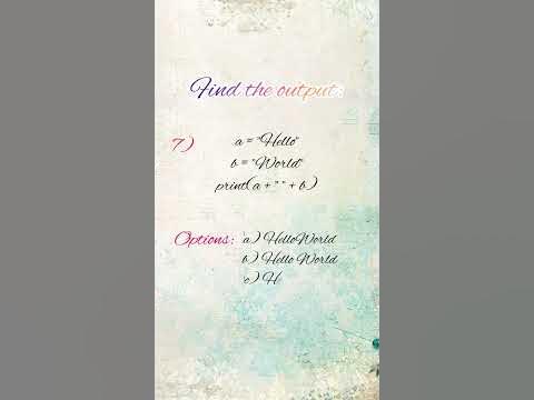 Python programming quiz | python for beginners | python basic | python ...