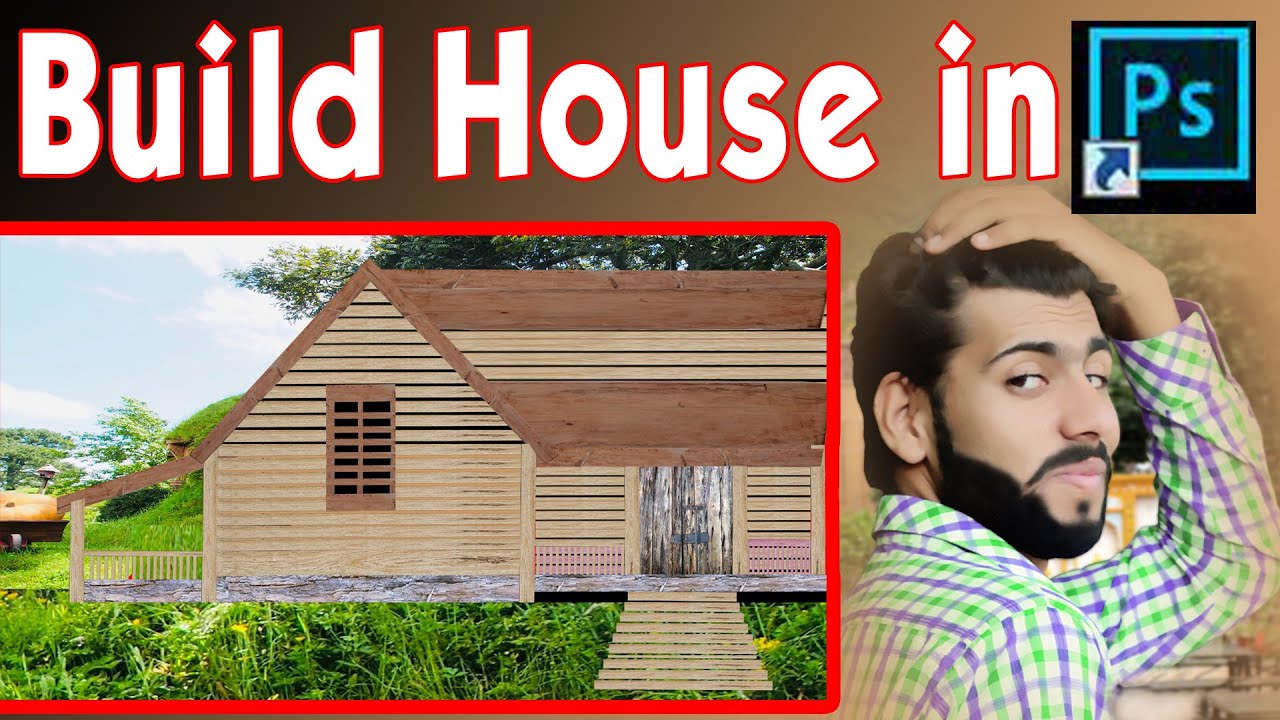 Build House in photoshop || Wood house animation - YouTube