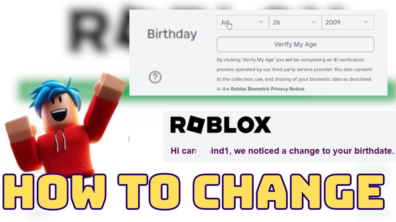 How to ACTUALLY Change Your Birthday on Roblox! (Roblox Birthday Update ...