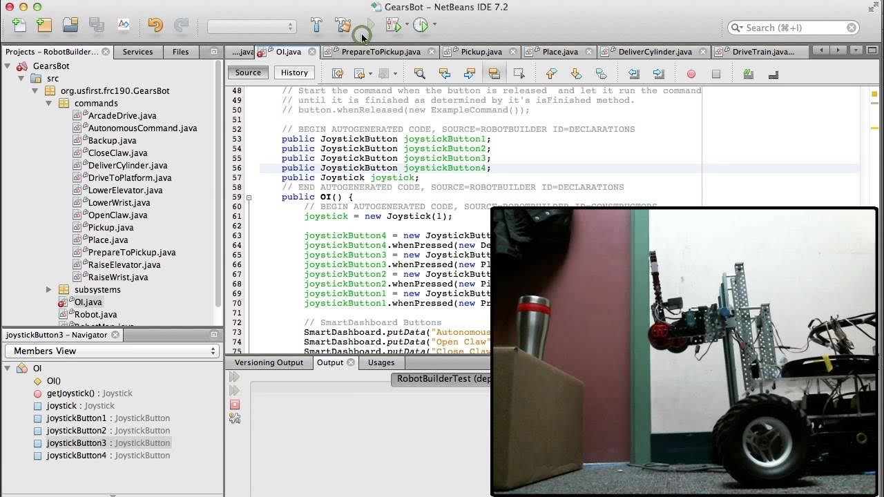 6 - RobotBuilder - Connect commands to the OI - YouTube