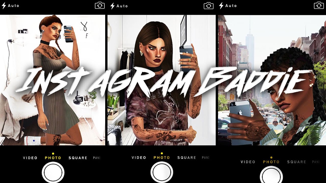 Sims 4: Instagram Baddie // Lookbook [CC LINKS] - YouTube