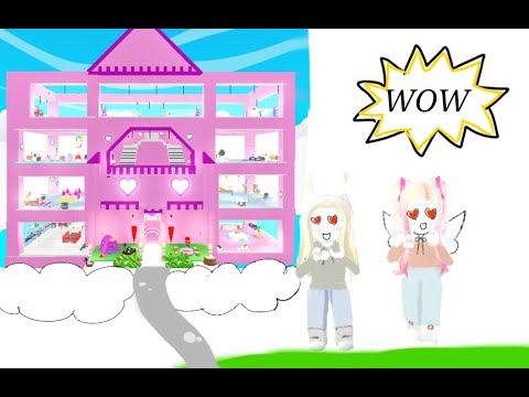 WE BUILD A PINK SKY CASTLE IN ADOPT ME[roblox]!!! - YouTube