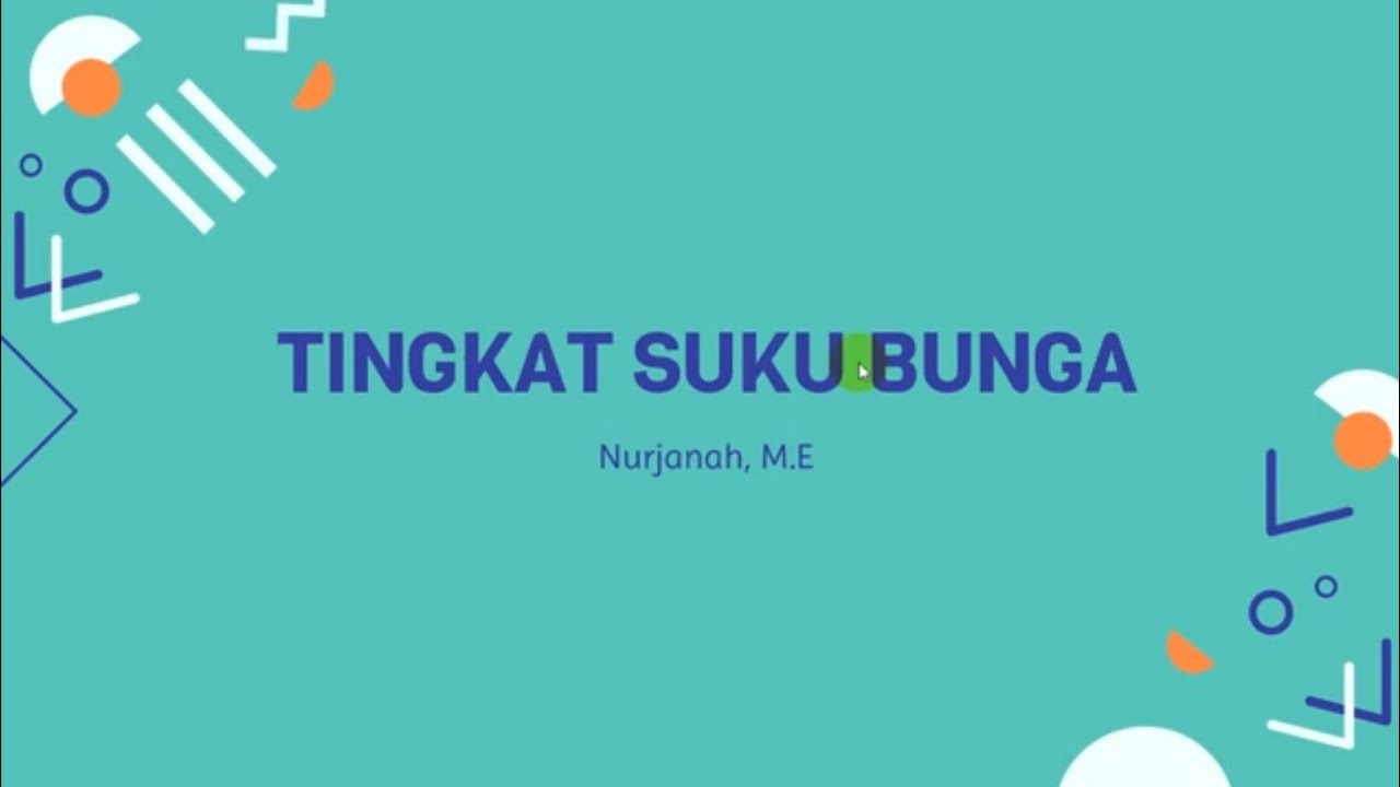 tingkat suku bunga - YouTube