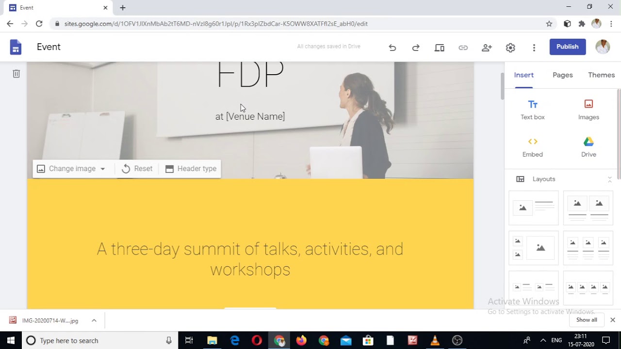 Google Sites (Event) - YouTube