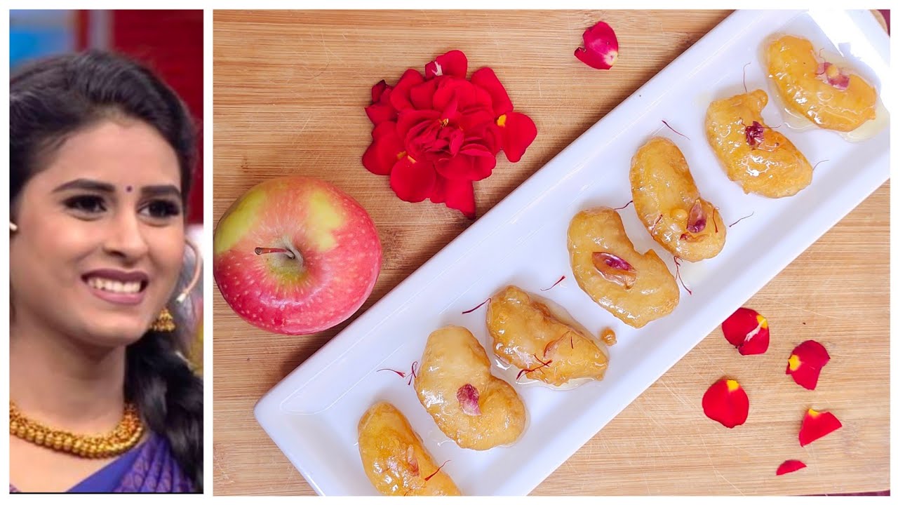 Cook With Comali Rithika's Apple Jalebi Recipe😋 - YouTube