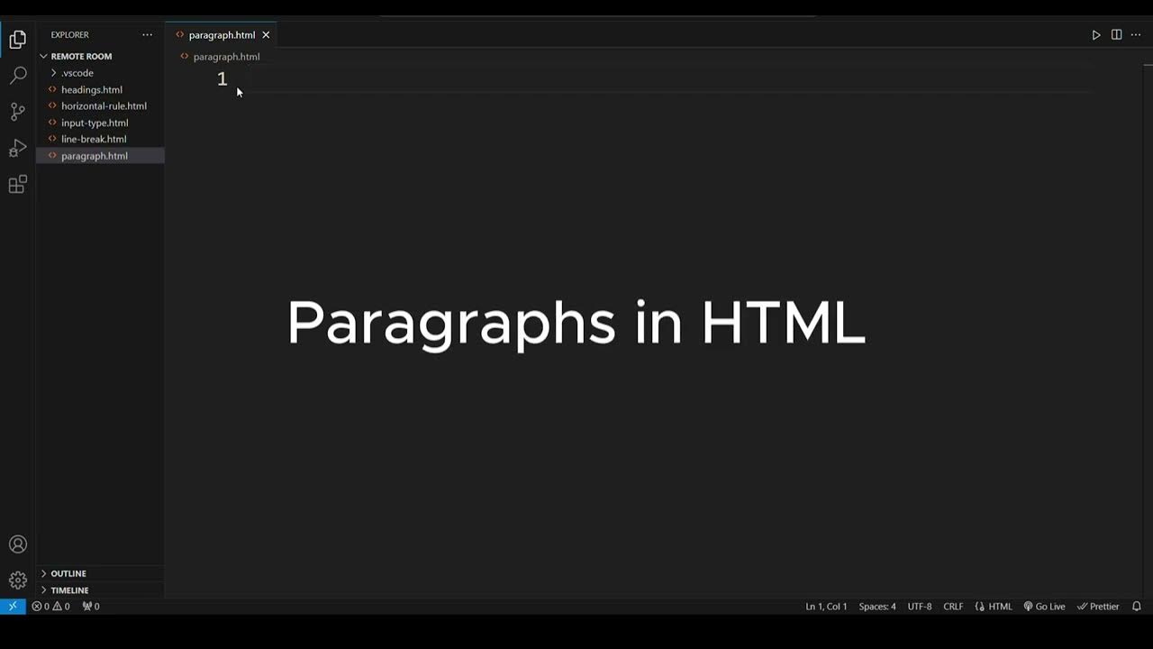 HTML Paragraphs Tutorial | HTML5 | Web Development - YouTube