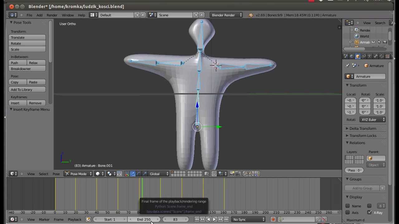 Tutorial Blender 2.69 dla początkujących PL #3 Prosta Animacja - YouTube