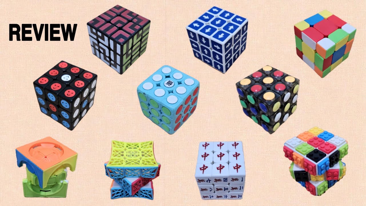 Review of the Super Beautiful 3x3 Rubik's Cube Collection - YouTube