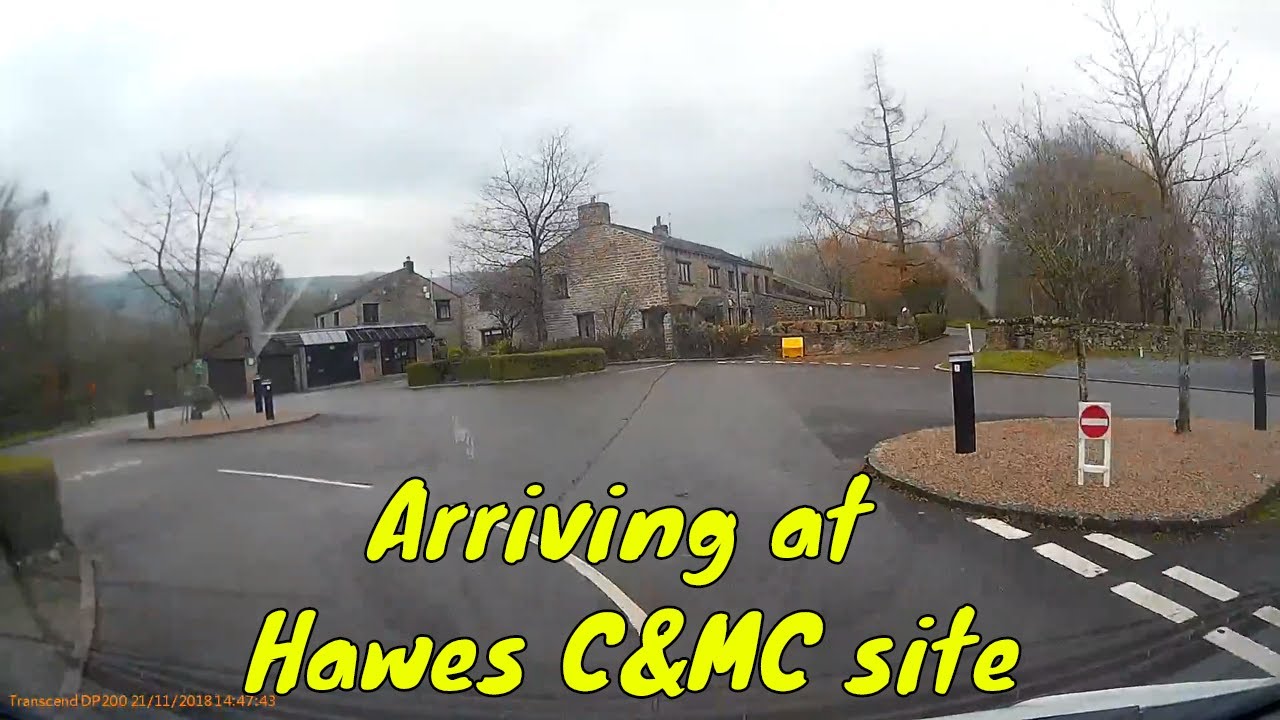 Arriving at HAWES Caravan and Motorhome club site NORTH YORKSHIRE - Nov ...