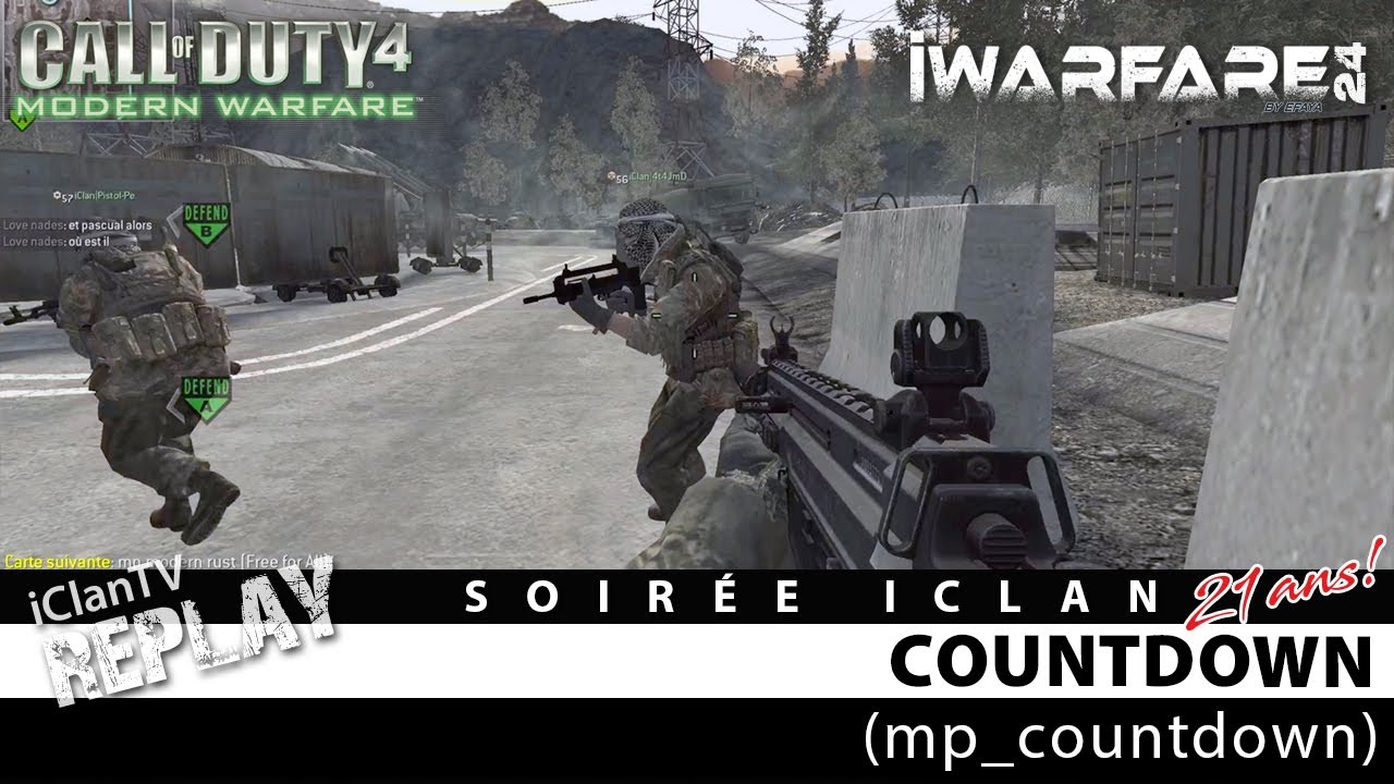 Soirée CoD4 en iWarfare24 sur COUNTDOWN - POV Cedmac - YouTube