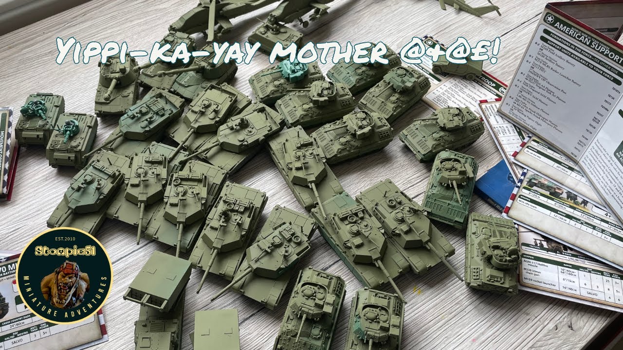 Team Yankee US American army assembled Bradley M1 Abrams MLRS - YouTube