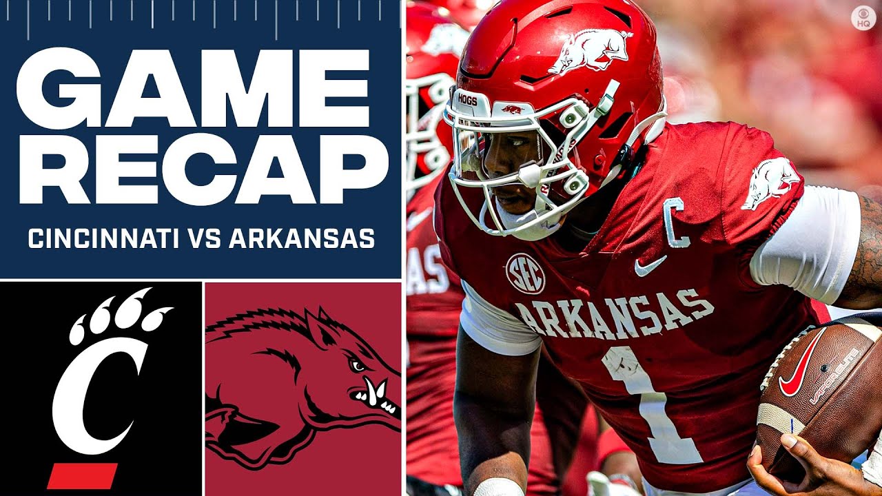 KJ Jefferson SHINES as No. 19 Arkansas BEATS No. 23 Cincinnati [FULL ...
