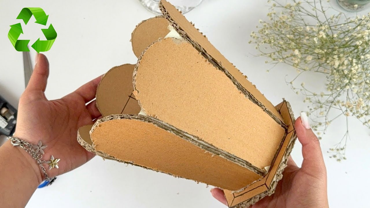 Transforming Cardboard & paper Scraps 😍♻️Genius Home Decor Ideas You’ll ...