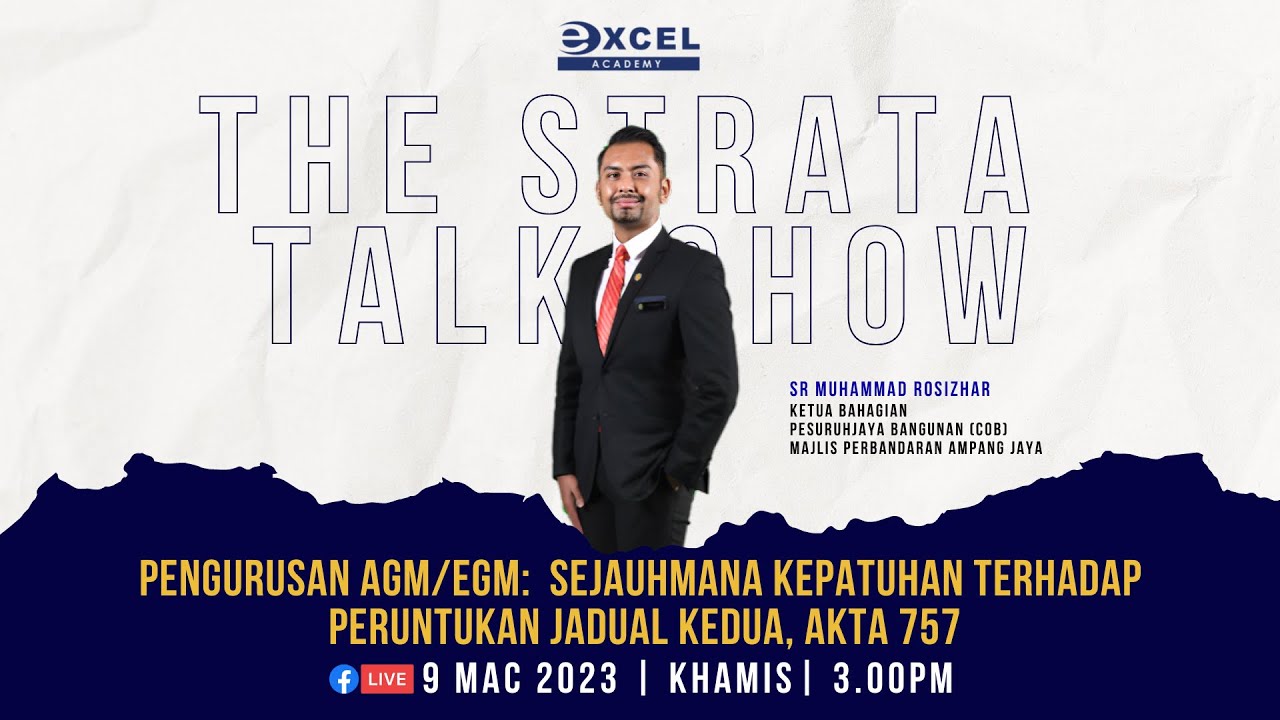 The Strata Talk Show | Episode 45: Pengurusan AGM/EGM - YouTube