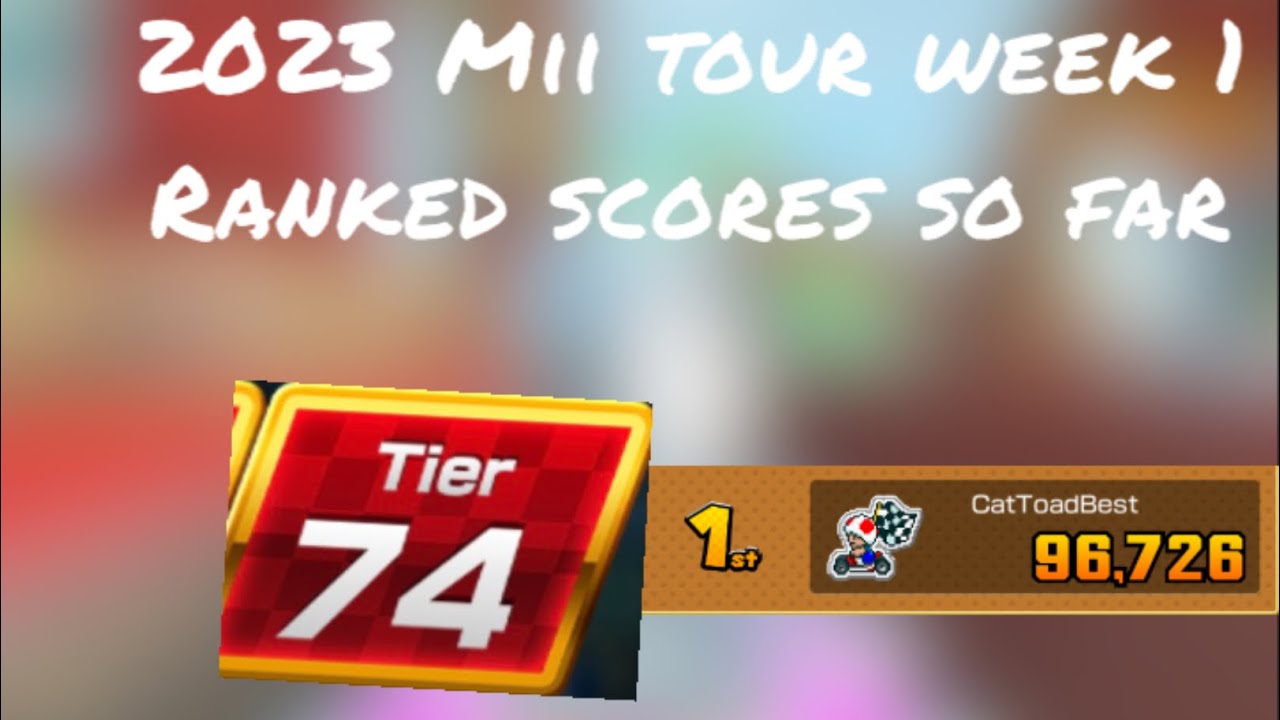 My Current Ranked Scores!— 2023 Mii Tour Week 1– Mario Kart Tour - YouTube