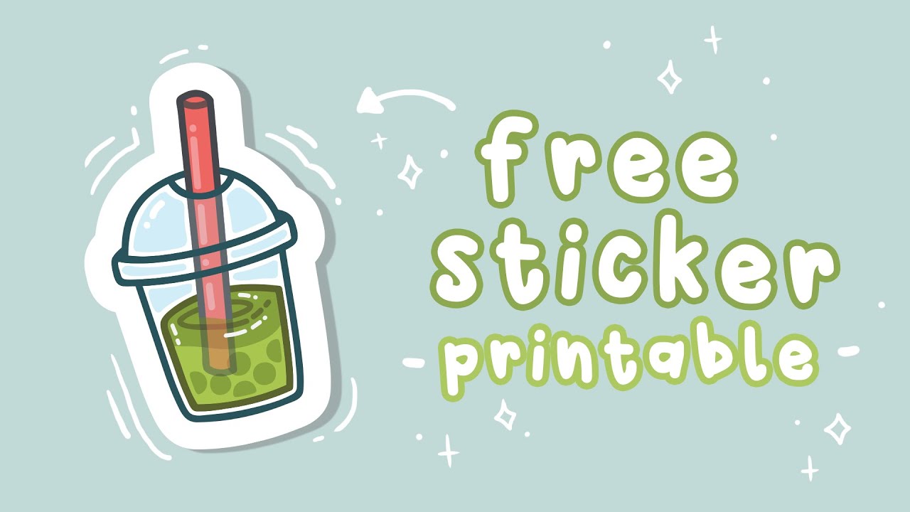 Free Printable Sticker Sheet ★ (freebie papercraft) ★ 🌱 - YouTube