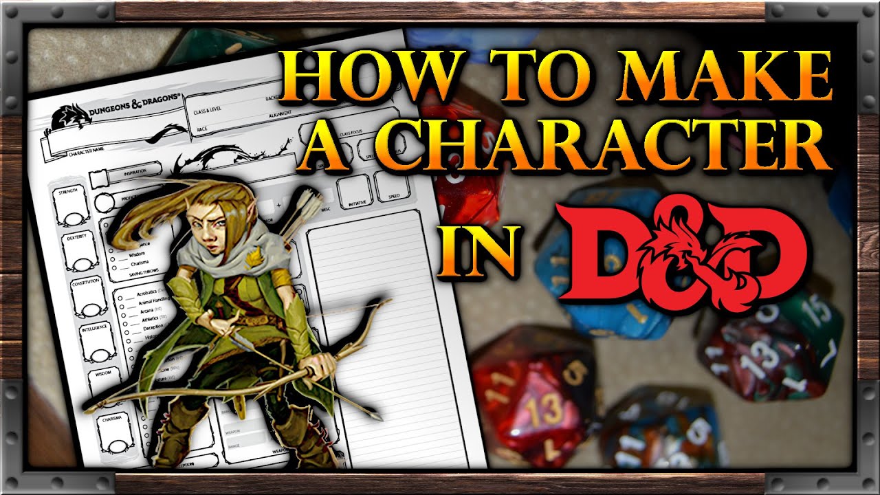 How to make a Dungeons and Dragons Character - YouTube