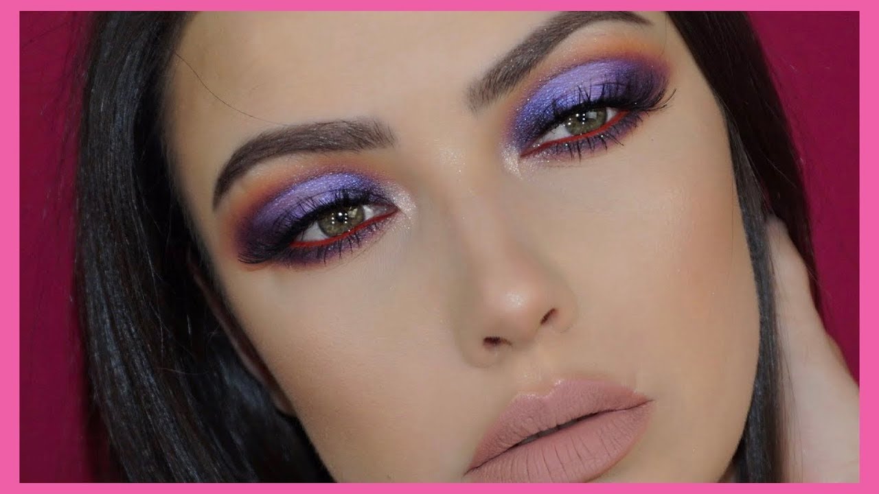 ISSA PURPLE HALO MAKEUP TUTORIAL | v e r a - YouTube