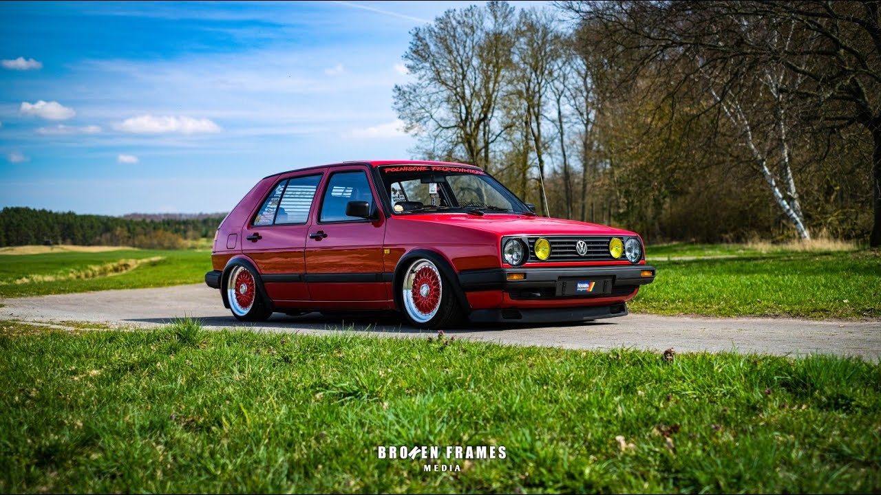 Tino`s bagged Golf MK2 I 4K I broken frames media - YouTube