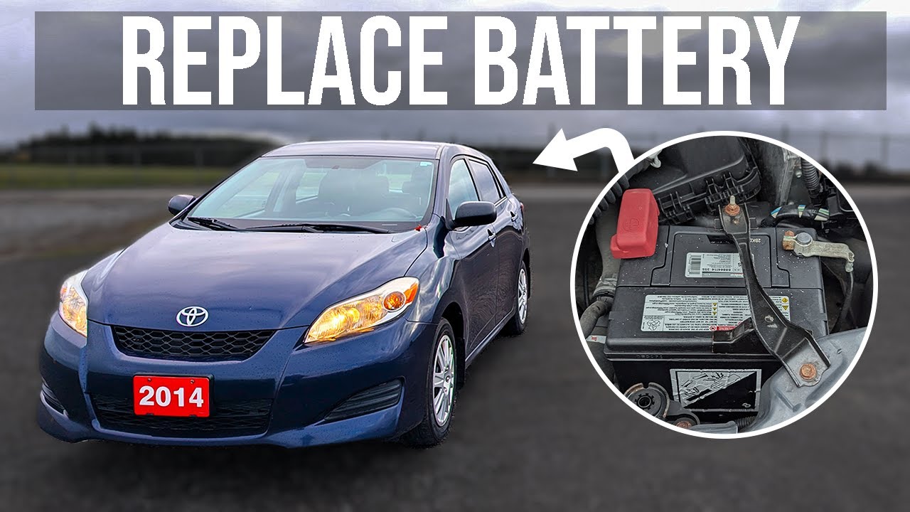 How to [EASILY] Replace the Battery - Toyota Matrix (2009-2014) - YouTube
