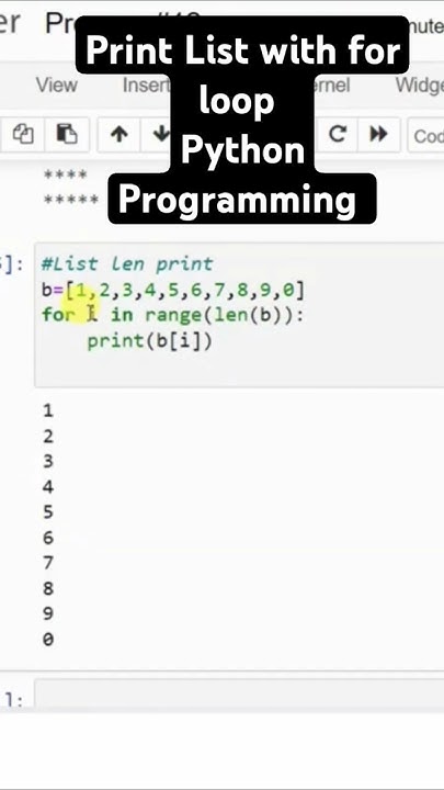 For Loops & List Length! Python Programming #python #ai - YouTube