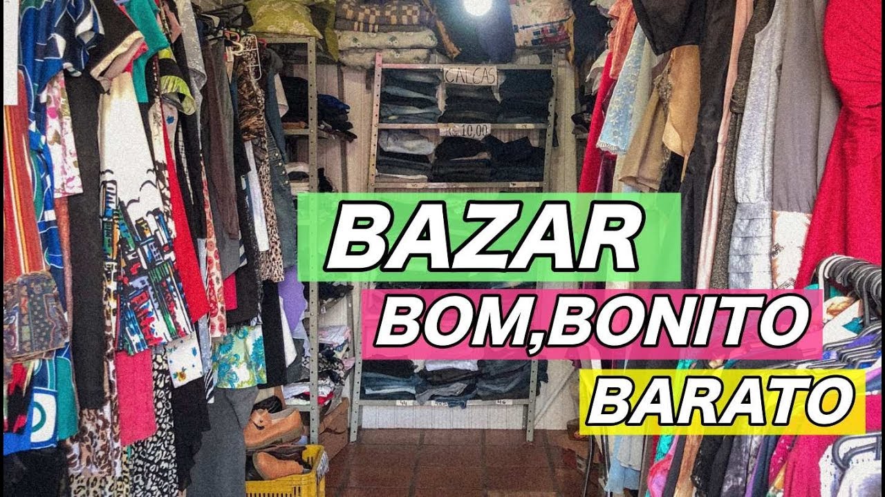 CONHECENDO UM BAZAR COM PEÇA BOA, BONITA E BARATA VEM VER - YouTube