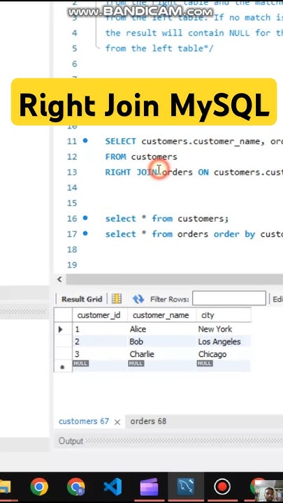 Right Join in MySQL | SQL Join Tutorial for Beginners | #mysql - YouTube