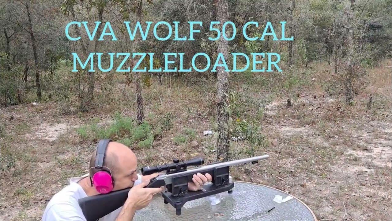 CVA WOLF 50 cal muzzleloader first 6 shots! - YouTube
