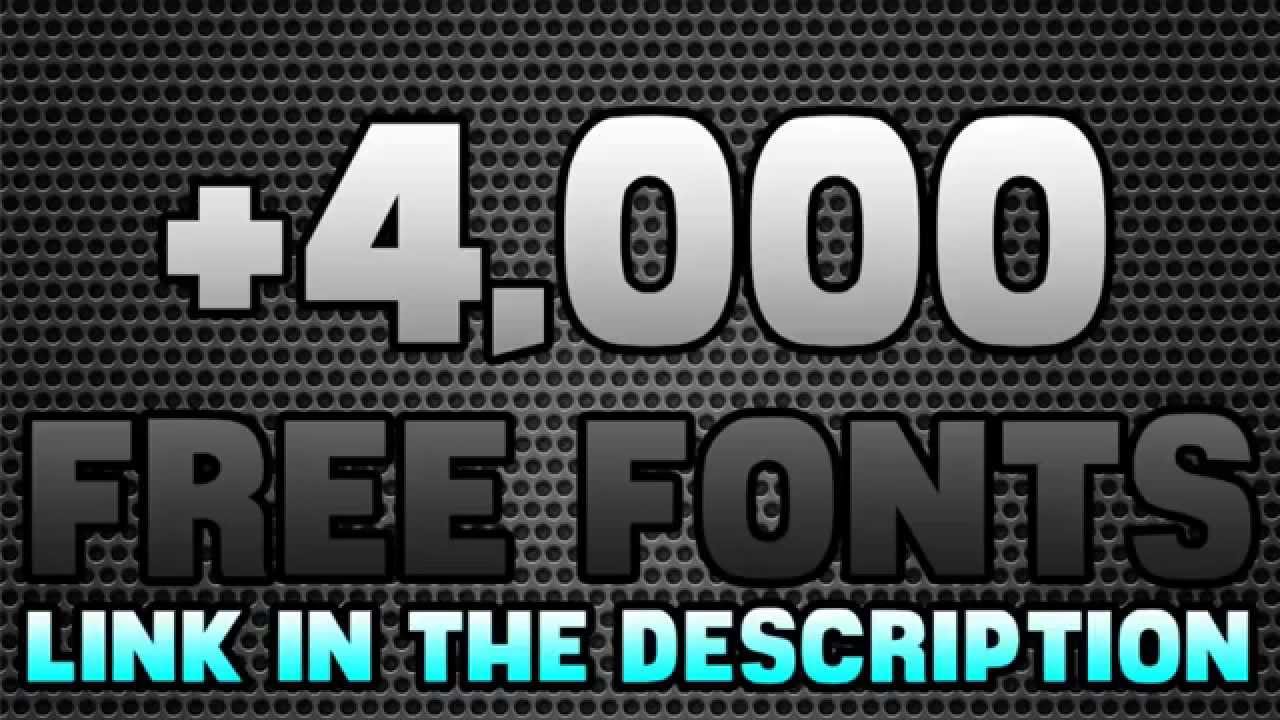 +4,000 fonts for free - YouTube