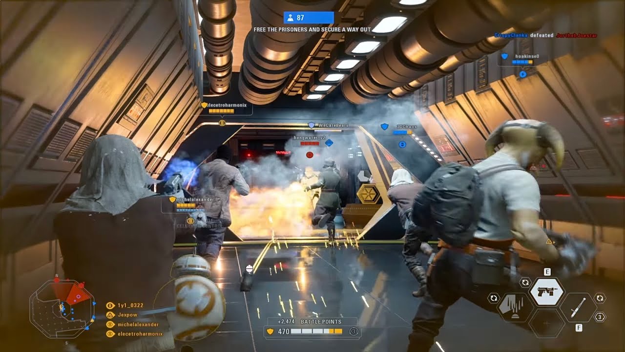 Star Wars Battlefront 2: Galactic Assault Gameplay | Starkiller base ...